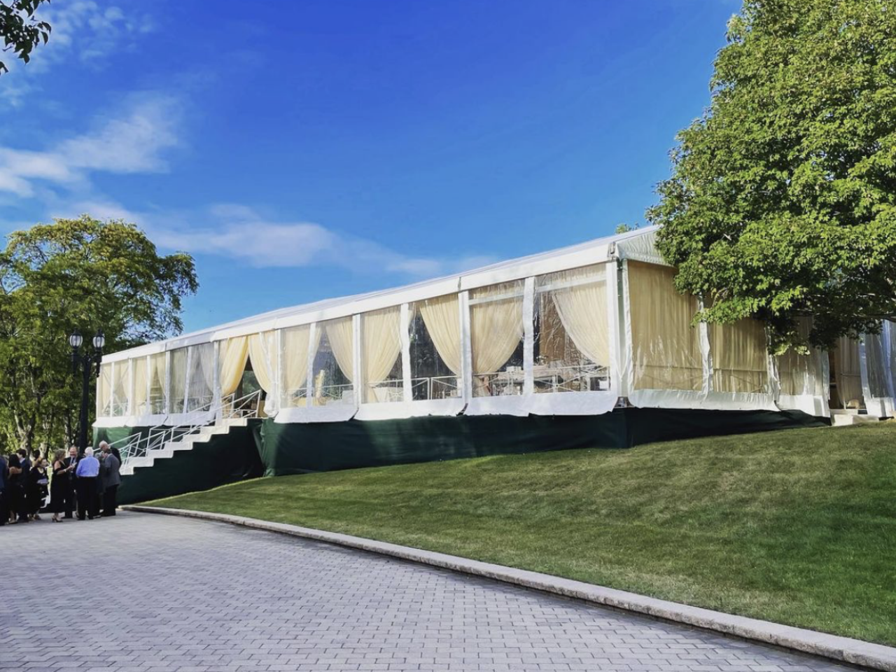 Leveled Tent Flooring - Blue Peak Tents, Inc.