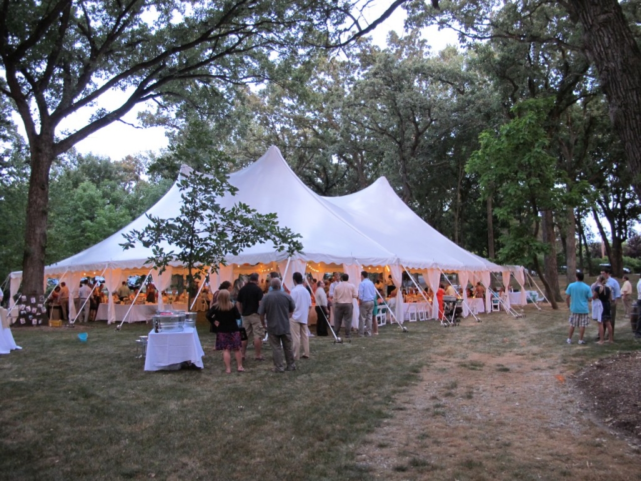 Tent Leg Draping - Blue Peak Tents, Inc.