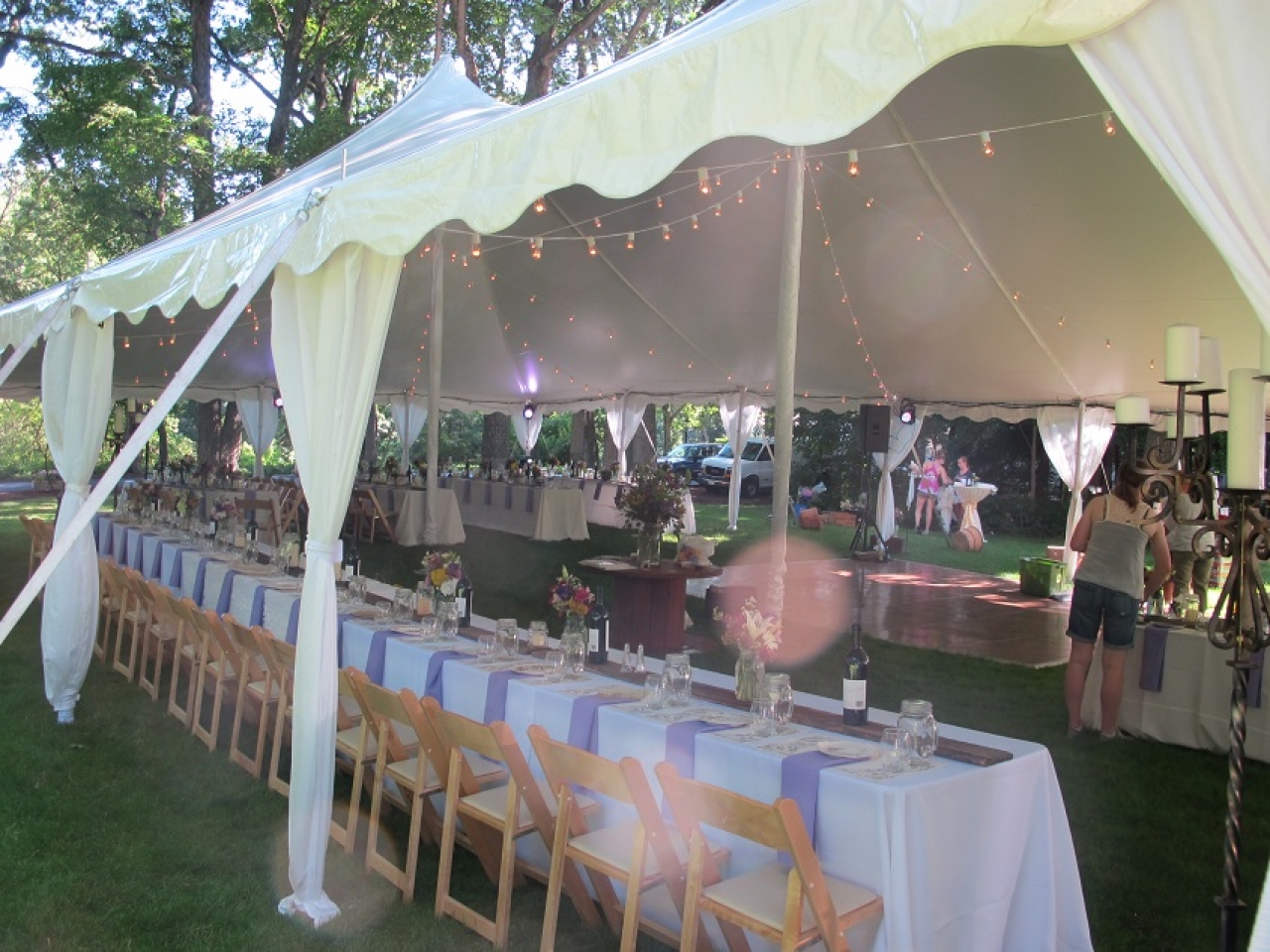 Tent Leg Draping - Blue Peak Tents, Inc.