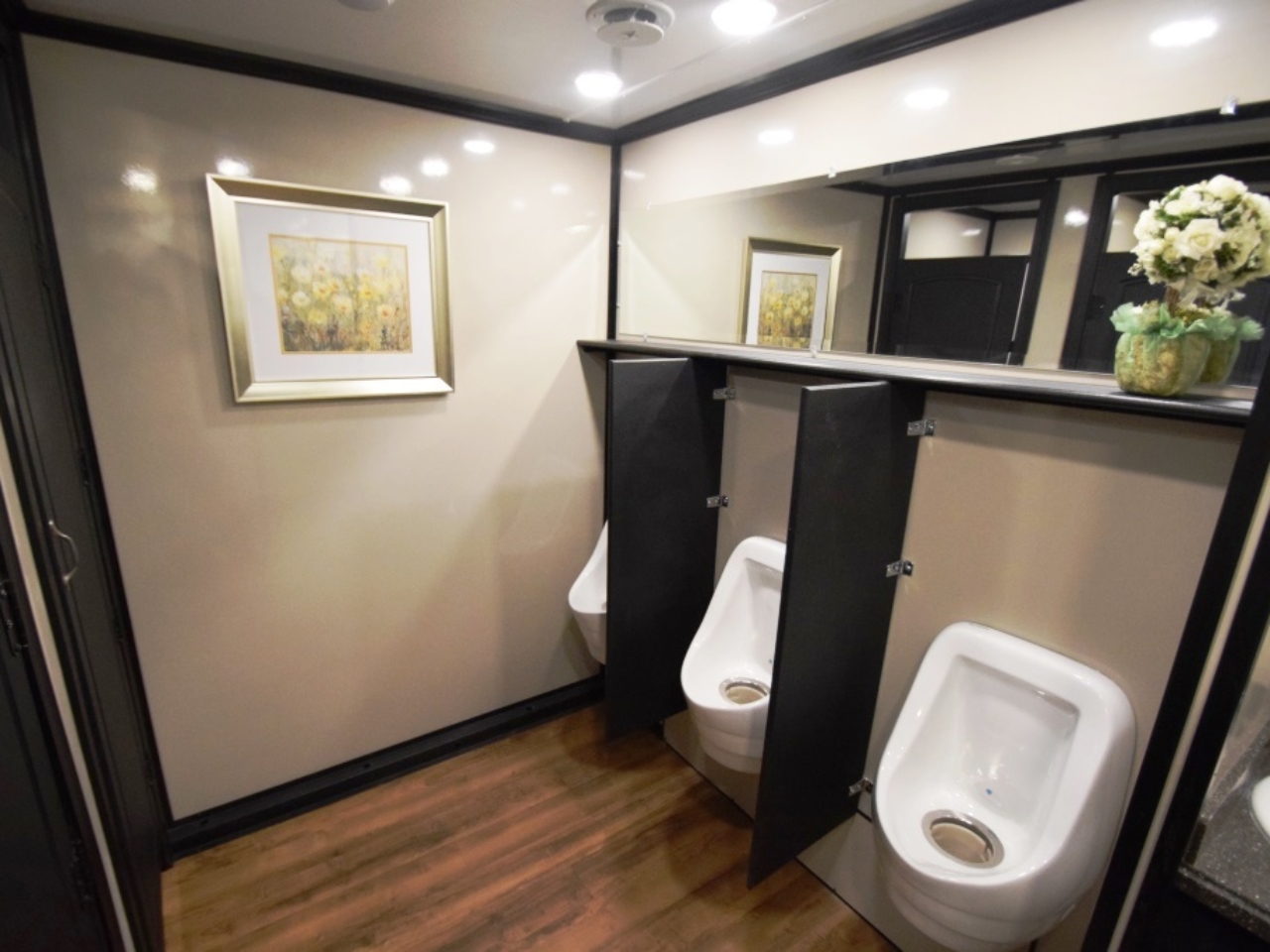 8-Stall Executive Restroom | Blue Peak Tents, Inc.