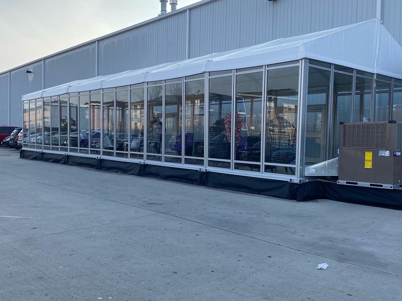 Glass Tent Wall - Blue Peak Tents, Inc.
